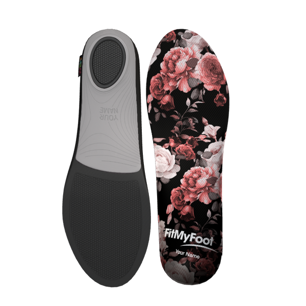 Custom Arch Support Insoles — Floral - FitMyFoot