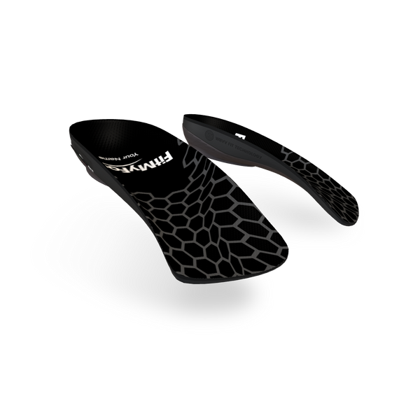 Custom Arch Support Insoles — Dark Hexagon - FitMyFoot